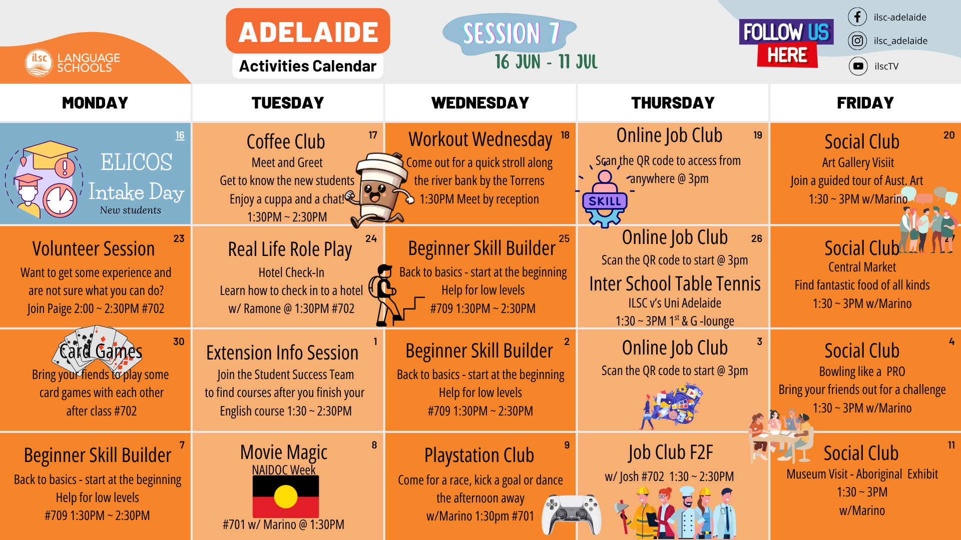 ILSC Australia Current Activities Calendars